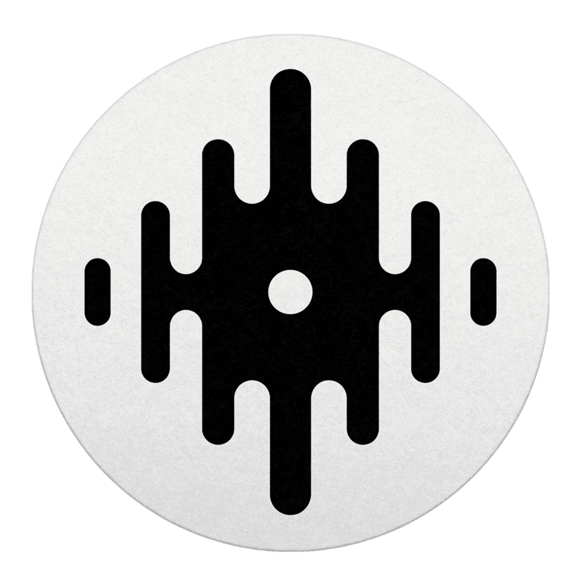 12″ Serato DJ Logo Slipmats – black on white (Pair) - SingaporeProAudio