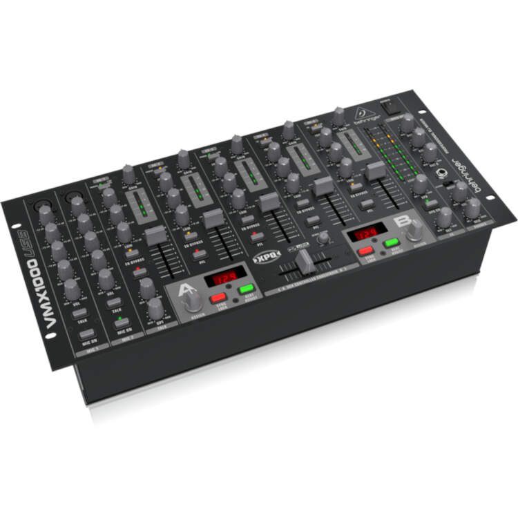 Behringer PRO MIXER VMX1000USB Professional 7-Channel Rack-Mount DJ ...