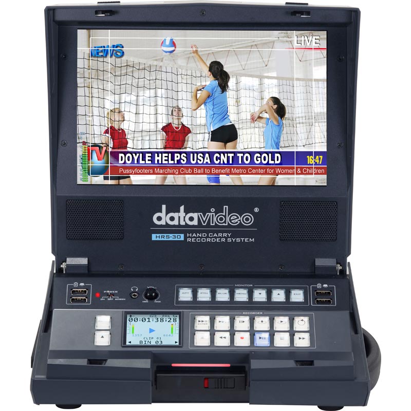 Datavideo HRS-30 Portable Hand Carried SD/HD-SDI Recorder with Built-In ...