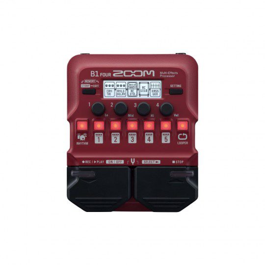 Zoom B1 FOUR Bass Multi-effects Processor - SingaporeProAudio